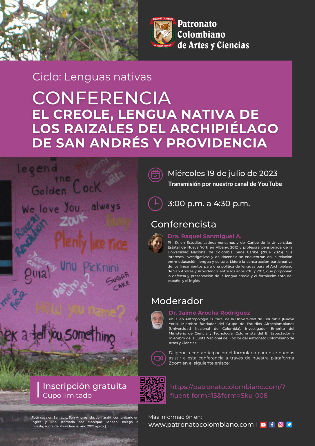 CONFERENCIA: El creole, lengua nativa de los raizales del Archipiélago ...