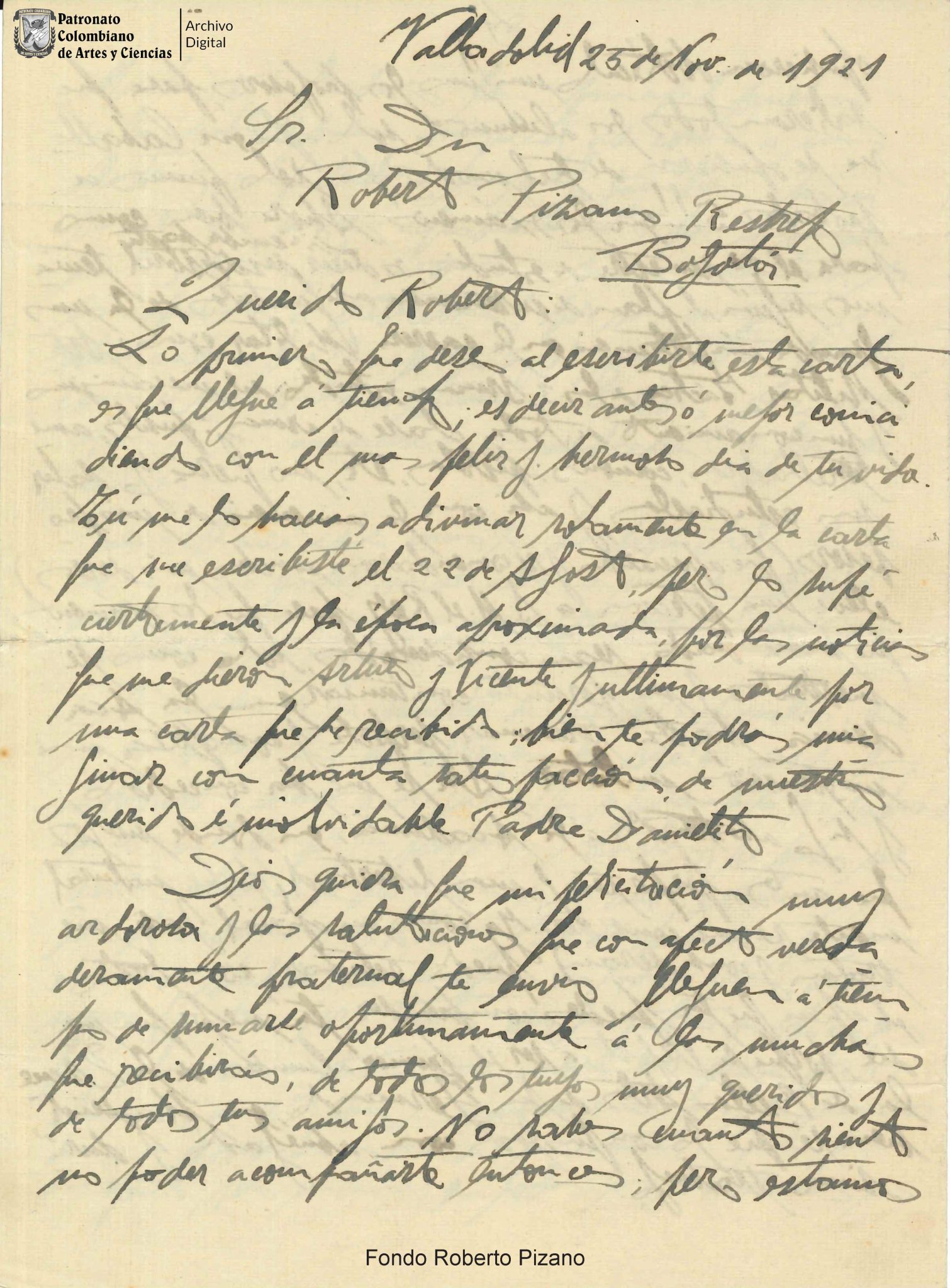 Cartas – Patronato Colombiano de Artes y Ciencias